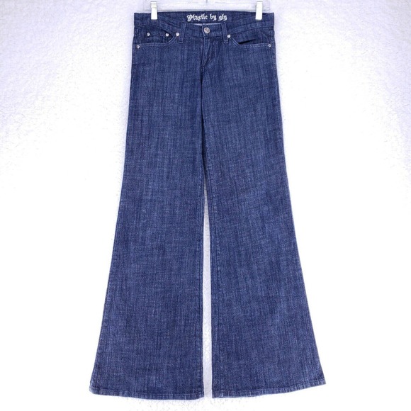 Plastic By Gly | Jeans | Plastic By Gly Stretch Super Flare Jeans Women ...